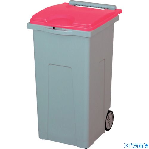 オレンジブック トラスコ中山　TRUSCOサンコー SCB90P(2輪) 611010 グレー/レッド 〔品番:SK61101002GLRE〕[ 注番:3479913]特長●家庭・店舗用キャスター付きダストボックスです。●フタと本体の接触面...