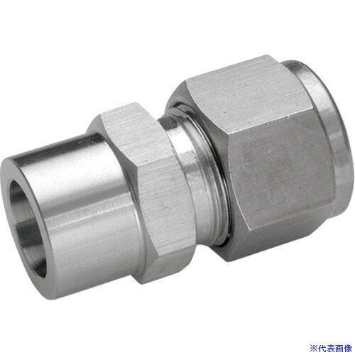 オレンジブック トラスコ中山　TRUSCOFujikin ニューV-Lok 2圧縮リング喰い込み式 ステンレス鋼製 〔品番:VUWR6.35X6.35H1.0V〕[ 注番:3517967]特長●チューブを差し込み、ナットを締める圧縮リング式...