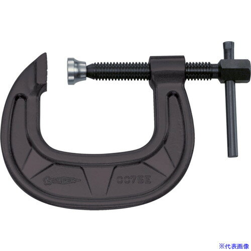 オレンジブック トラスコ中山　TRUSCOスーパー シャコ万力(C型)強力ワイドタイプ 125mm メタリックグレー焼付塗装 〔品番:CC125E〕[ 注番:3528286]特長●バーコ型シャコ万力に比べ、アゴの深さが大きいため奥行を深く締...