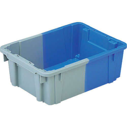 オレンジブック トラスコ中山　TRUSCOサンコー SNコンテナー 200908 B#9ブルー/ライトグレー 〔品番:SNB9BLGLL〕[ 注番:3531597]特長●段積み時180°回転させ、色の方向を替えることにより、スタッキング、ネ...