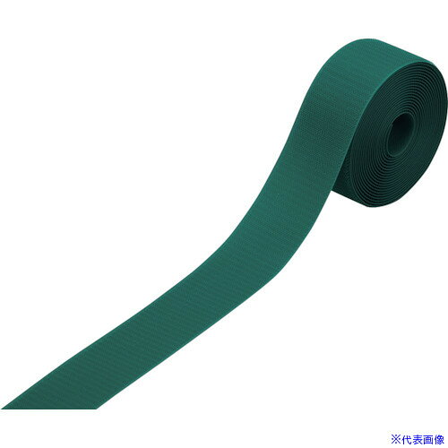 オレンジブック トラスコ中山　TRUSCO緑十字 フックラインテープ(面ファスナータイプ) FL−505G 50mm幅×5M 緑 〔品番:348031〕[ 注番:3540336]特長●テープが張れないカーペットの区画表示に使用出来ます。●面...