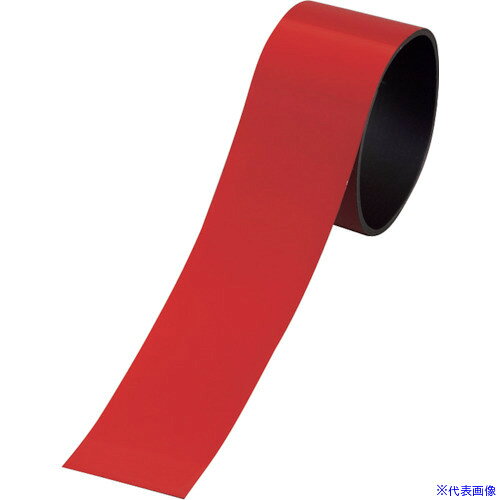 オレンジブック トラスコ中山　TRUSCO緑十字 マグネットシート 反射タイプ 赤 マグネ50H−R 50mm幅×1M 〔品番:312216〕[ 注番:3546796]特長●光を再帰反射する事で遠方からでも目立ちます。●ハサミやカッターで簡...