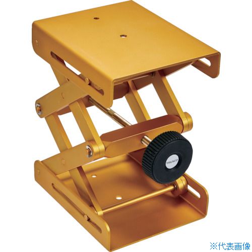 オレンジブック トラスコ中山　TRUSCOTRUSCO カラーラボジャッキ 黄 120X150 〔品番:LBJ80Y〕[ 注番:3564963]特長●電解処理されたアルミボディで腐食しにくく、耐薬性に優れています。●操作が容易で、安定性があ...