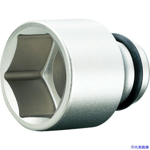 オレンジブック トラスコ中山　TRUSCOTONE インパクト用ソケット 対辺寸法27mm 全長44mm 〔品番:4NV27〕[ 注番:3566854]特長●外観品質と防錆力の向上を図った無電解メッキ仕様のインパクト用ソケットです。●Oリン...