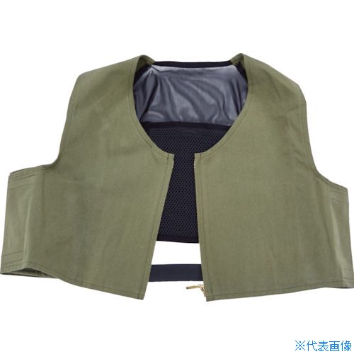 オレンジブック トラスコ中山　TRUSCOTRUSCO アイシングベスト 前面コットンタイプ 単品 〔品番:WICEVOD〕[ 注番:3569499]特長●前面綿100％タイプですので、耐熱性が高く、火気を扱う現場にお勧めです。●保冷剤を入...
