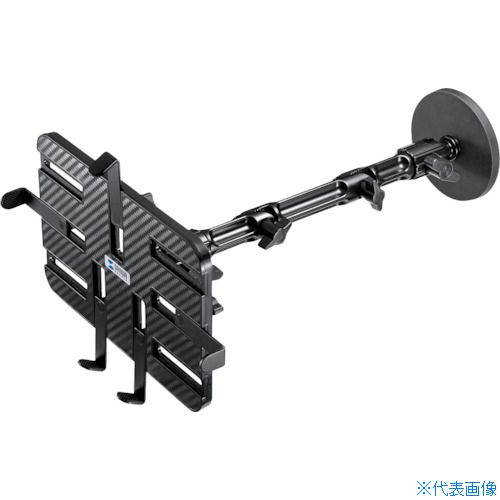 オレンジブック トラスコ中山　TRUSCOSANWA マグネット取付け式タブレットホルダー 〔品番:VEHTBMG2〕[ 注番:3579405]特長●強力マグネットで取り付けできるタブレットホルダーです。●工事車両やスチール製ラックなどに簡...