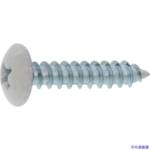 オレンジブック トラスコ中山　TRUSCOSUNCO 頭部ホワイト (+)Aトラス ユニクロ 4×10 (150本入) 〔品番:2000000300400100A1150P〕[ 注番:3602035]特長●A種のタッピングネジです。仕様●寸...