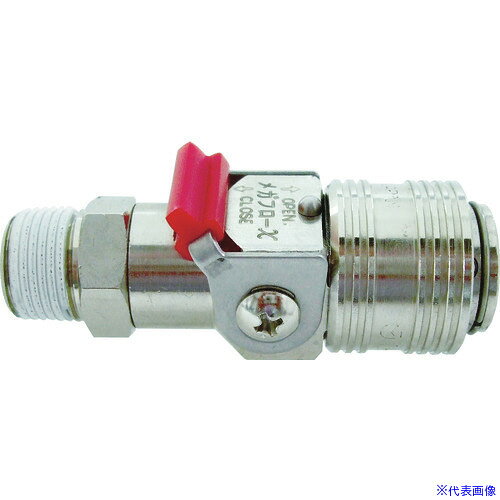 オレンジブック トラスコ中山　TRUSCOチヨダ 金属カップリング メガフローXパージ付真鍮R3/8 〔品番:MFXP03MB〕[ 注番:3603601]特長●ワンタッチ接続機能付で、接続時には挿入部は無圧になるように設計されています。●ホ...