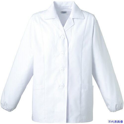オレンジブック トラスコ中山　TRUSCOFOLK 女子白衣(長袖) ホワイト S 〔品番:C2000S〕[ 注番:3616299]特長●女性用給食着です。●清潔感のある襟付きの長袖の白衣です。仕様●色：ホワイト●サイズ：S仕様2材質/仕上...