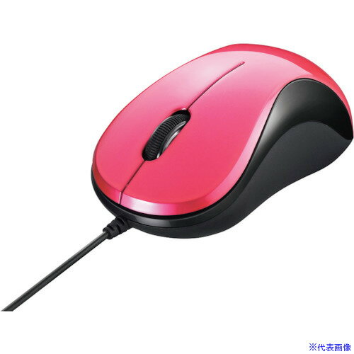 オレンジブック トラスコ中山　TRUSCOBUFFALO 有線 BlueLED光学式マウス 静音/3ボタン ピンク 〔品番:BSMBU100PK〕[ 注番:3628343]特長●クリック音が気にならない静音スイッチ採用です。●高感度のBlu...