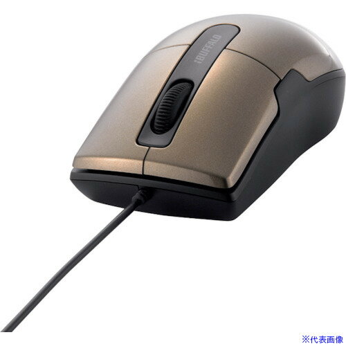 オレンジブック トラスコ中山　TRUSCOバッファロー 有線BlueLEDマウス 静音/3ボタン Mサイズ ブラウン 〔品番:BSMBU26SMBW〕[ 注番:3628369]特長●左右・サイド・ホイールボタンに静音スイッチを搭載・確かなク...