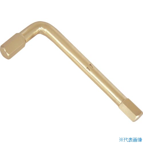 オレンジブック トラスコ中山　TRUSCOTAURUS 防爆六角棒レンチ 二面幅寸法(mm):8 〔品番:1668A〕[ 注番:3632347]特長●火花が出ない耐腐食性のあるアルミニウム青銅製防爆工具です。●ISO基準に準じて製造されてい...