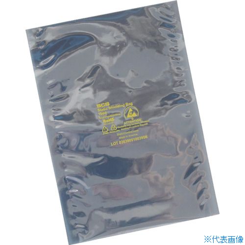オレンジブック トラスコ中山　TRUSCOSCS 静電気シールドバッグ フラットタイプ 102X152mm 100枚入り 〔品番:10046〕[ 注番:3664261]特長●透明性を保持しながらアルミ層が静電破壊を低減する4層構造のシールド...
