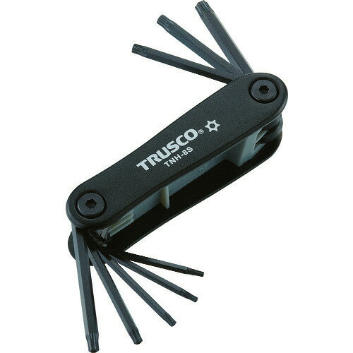 オレンジブック トラスコ中山　TRUSCOTRUSCO ヘックスローブレンチセット ナイフ式 〔品番:TNH8S〕[ 注番:3668983]特長●いじり止め付きヘックスローブねじに対応します。●ヘックスローブレンチとグリップが90°で固定で...