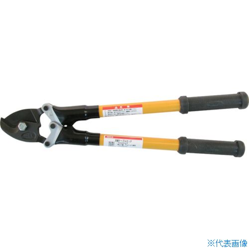 オレンジブック トラスコ中山　TRUSCOMCC 活線ケーブルカッタ NO.1 〔品番:ZCC0201〕[ 注番:3674011]特長●絶縁性に留意した設計です。耐電圧は、7000V以下です。用途●一般電気工事、送電線工事、変電設備工事、軟...