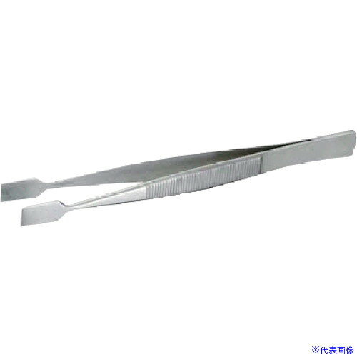 オレンジブック トラスコ中山　TRUSCOENGINEER ピンセット 平型 105mm 〔品番:PT15〕[ 注番:3688305]特長●先端は高精度精密仕上げで、耐久性に優れています。●非磁性、耐酸性、耐食性に優れています。●材質は非磁...