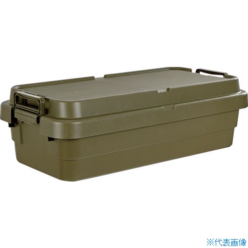 オレンジブック トラスコ中山　TRUSCOTRUSCO トランクカーゴ フラット天板仕様 浅型 40L ОD色 〔品番:ODCFL70〕[ 注番:3695136]特長●「上に物を載せたい」「積み重ねたい」のご要望に応えた使いやすさが増したフ...