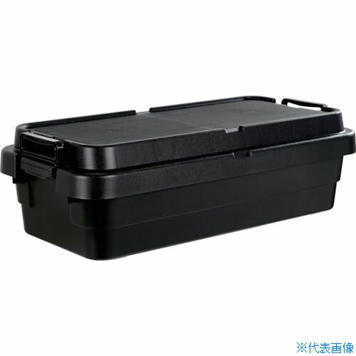 オレンジブック トラスコ中山　TRUSCOTRUSCO トランクカーゴ フラット天板仕様 浅型 40L 黒 〔品番:BLKCFL70〕[ 注番:3695137]特長●「上に物を載せたい」「積み重ねたい」のご要望に応えた使いやすさが増したフラ...
