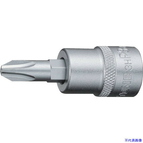 オレンジブック トラスコ中山　TRUSCOTONE ドライバービットソケット (+)No.3 差込角9.5mm 〔品番:3HP3〕[ 注番:3695158]特長●ラチェットハンドルなどに取り付けて使用することにより、マイナスねじ、プラスねじ...