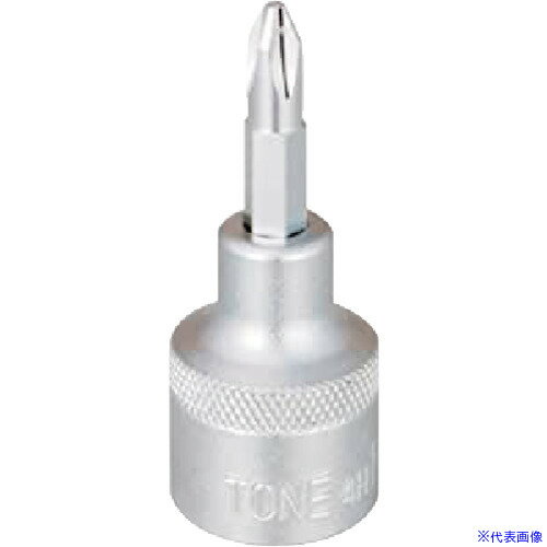 オレンジブック トラスコ中山　TRUSCOTONE ドライバービットソケット (+)No.3 差込角12.7mm 全長57mm 〔品番:4HP3〕[ 注番:3696693]特長●ラチェットハンドルなどに取り付けて使用することにより、マイナス...