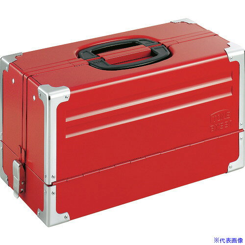 オレンジブック トラスコ中山　TRUSCOTONE ツールケース(メタル) V形3段式 433X220X240mm 〔品番:BX331〕[ 注番:3698009]特長●天面フラットV形3段式両開きケースです。●ケースの角部にガード機能を追加...