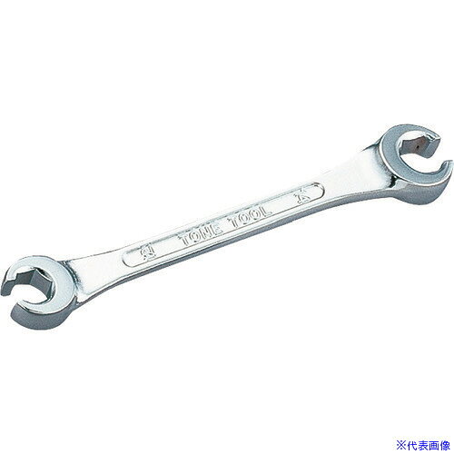 オレンジブック トラスコ中山　TRUSCOTONE フレアナットレンチ 対辺寸法17×19mm 全長165mm メッキ処理 〔品番:M261719〕[ 注番:3698688]特長●配管用のレンチです。●ブレーキパイプや高圧パイプ用ナットの作...