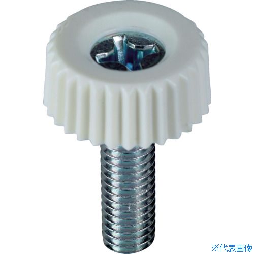 オレンジブック トラスコ中山　TRUSCOTRUSCO 十字穴付化粧ビス M4×15 白(10個入) 〔品番:TRKSC415〕[ 注番:3701520]特長●十字穴のついた化粧ビスです。●手締めはもちろん、ドライバーでも締められるので作業...