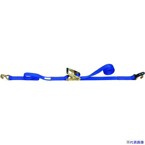 オレンジブック トラスコ中山　TRUSCOOH ベルトラッシング LBR600シリーズ ラチェットバックル クロスフック 幅50mm×厚2.5mm 〔品番:LBR604CF1050CF〕[ 注番:3705595]特長●簡単な操作で確実な荷締...