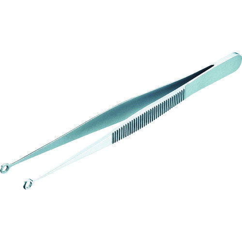 オレンジブック トラスコ中山　TRUSCOHOZAN ステンレス製ピンセット 130mm 〔品番:P878〕[ 注番:3708314]特長●先端をリング形に加工していますので、球形や異形物でも滑ることなくしっかりつかめます。用途●球形や異形...