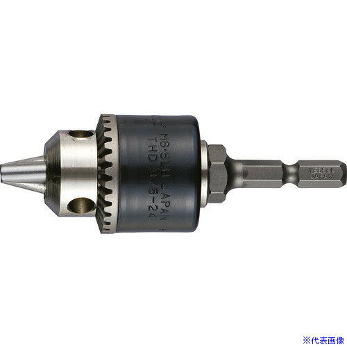 オレンジブック トラスコ中山　TRUSCOVESSEL ドリルチャック キー付タイプ No.BH-20(口径0.8〜6.5) 〔品番:BH20〕[ 注番:3712737]特長●電動ドライバーに取り付けて、穴あけ・切削・研磨作業ができます。●...