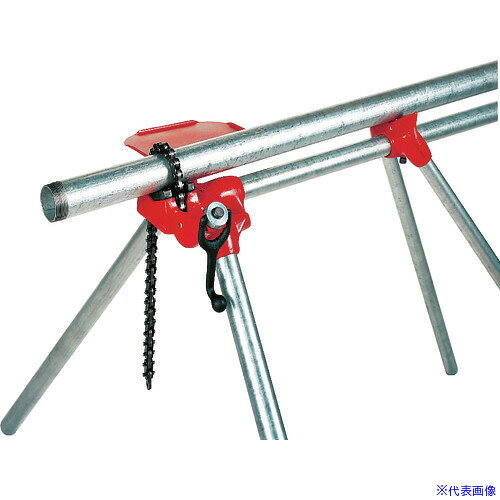 オレンジブック トラスコ中山　TRUSCORIDGID スタンドチェーンバイス 560 〔品番:40165〕[ 注番:3719855]特長●使いやすい可搬式のスタンドチェーンバイスです。●堅牢な鋳鉄フレームです。●脚、背のパイプは付属してお...