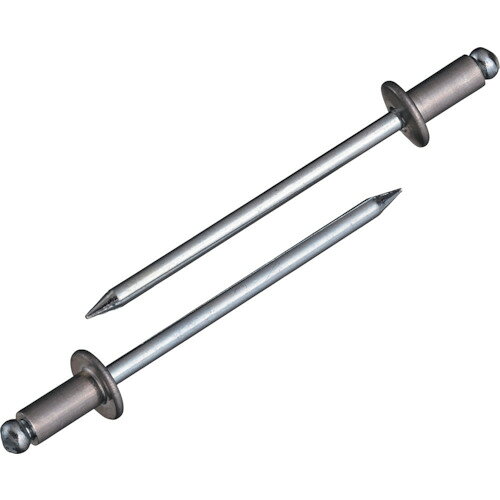 オレンジブック トラスコ中山　TRUSCOロブテックス ブラインドリベット アルミ/スティール 4−10 (1000本入) 〔品番:NSA410〕[ 注番:3723941]特長●片側から複数の母材をワン・アクションで締結できます。●溶接に比...