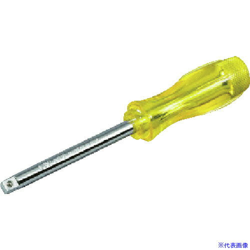 オレンジブック トラスコ中山　TRUSCOKTC 6.3sq.ドライバ型ハンドル 全長150mm 差込角6.35mm 〔品番:BD10〕[ 注番:3732754]特長●握りやすいドライバー形ハンドルです。●グリップエンドに差込口があり、エク...