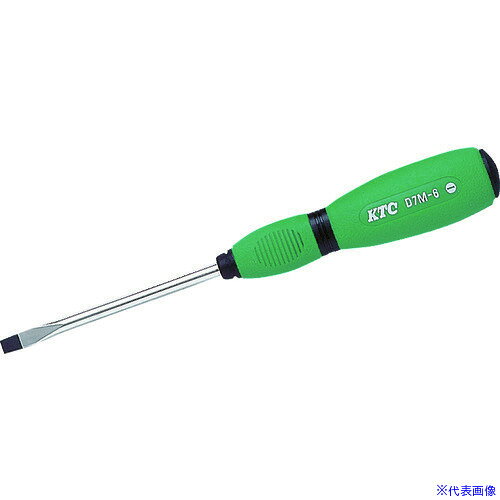 オレンジブック トラスコ中山　TRUSCOKTC ソフトドライバ マイナス6mm 全長230mm 〔品番:D7M6〕[ 注番:3733777]特長●グリップは軽く、ベタつき感がなく環境にやさしいエラストマー樹脂を採用しています。●軸は丸軸で...
