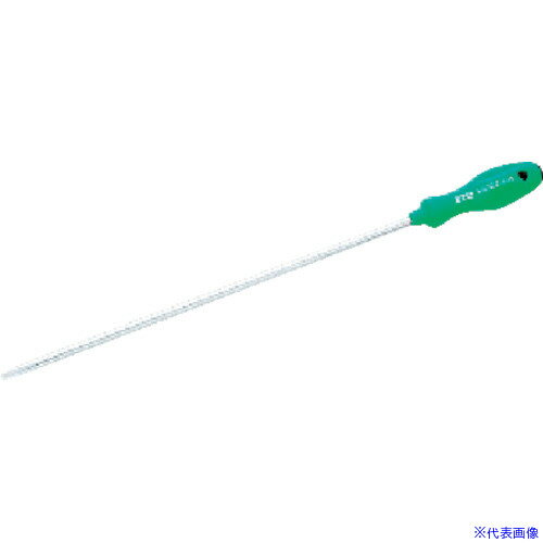 オレンジブック トラスコ中山　TRUSCOKTC 樹脂柄ドライバロング丸軸 マイナス5.5mm 〔品番:MDDZ400〕[ 注番:3736211]特長●弾力があり、手に優しい樹脂グリップです。●軸は丸軸です。仕様●刃先：［［−］］5.5●軸...
