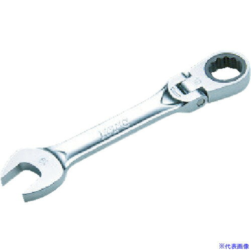 オレンジブック トラスコ中山　TRUSCOKTC ショートラチェットコンビネーションレンチ(首振りタイプ) 11mm 〔品番:MSR2S11F〕[ 注番:3736822]特長●ラチェットめがね部は本締めが可能です。●ギア歯数72枚、送り角度...