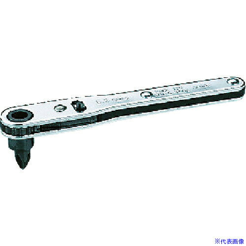 オレンジブック トラスコ中山　TRUSCOKTC 板ラチェット差替えドライバNo.2 〔品番:RM22〕[ 注番:3737501]特長●切替レバーにより左右両方向でのラチェット操作が可能です。●ギアを指先で回すことで早回しが可能です。●軸対...
