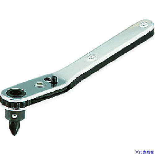 オレンジブック トラスコ中山　TRUSCOKTC 板ラチェット差替えドライバオフセットタイプ(クロスNo.2ビット付) 〔品番:RM32〕[ 注番:3737519]特長●切替レバーにより左右両方向でのラチェット操作が可能です。●ギアを指先で...