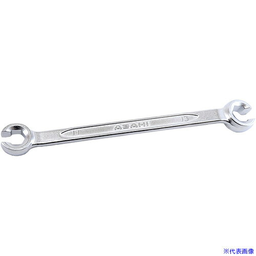 オレンジブック トラスコ中山　TRUSCOASH 両口フレアーナットレンチ11mm×13mm 〔品番:FW1113〕[ 注番:3766039]特長●パイプの途中にあるナットの締結や、配管継手作業、カーメンテナンスに最適です。●カーメンテナン...