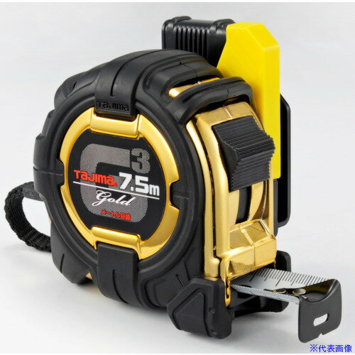 オレンジブック トラスコ中山　TRUSCOタジマ セフコンベG3ゴールドロックー25 7.5m メートル目盛 〔品番:SFG3GL2575BL〕[ 注番:3772730]特長●片手で簡単脱着できる、落下防止用ベルトホルダー付です。●落下時の...