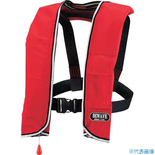 オレンジブック トラスコ中山　TRUSCOOCEANLIFE 手動膨張式ショルダータイプ 小型船舶用ライフジャケット レッド TYPE A 〔品番:LG3RD〕[ 注番:3776525]特長●手でヒモを引いて膨張させるタイプです。用途●小型...