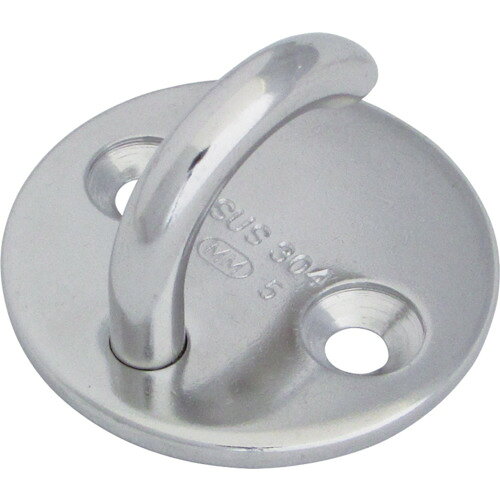 オレンジブック トラスコ中山　TRUSCO水本 ステンレス オープンラウンドアイ φ40mm 〔品番:B058〕[ 注番:3787974]特長●皿頭のねじをご使用ください。●プレート部分が円形です。用途●支柱や壁面などへの取り付けに。仕様●...