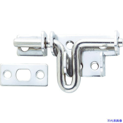 オレンジブック トラスコ中山　TRUSCOSTRONG ストロングラッチ ステンレス45mm 〔品番:SLNSU0045〕[ 注番:3801969]特長●南京錠で施錠もでき、軸芯のストロークの長いラッチです。用途●各種の扉、ロッカー、道具箱...