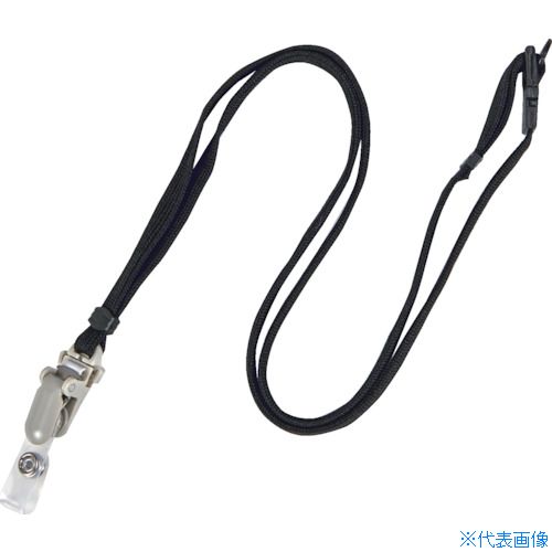 オレンジブック トラスコ中山　TRUSCOTRUSCO 脱着式名札用ストラップ 黒 〔品番:TNDSBK〕[ 注番:3821212]特長●名札クリップは、ロック式になっているので外れる心配はありません。仕様●色：黒●幅(mm)：10●長さ(...