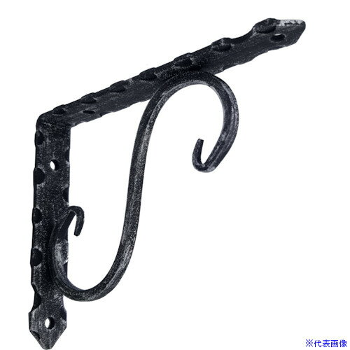 オレンジブック トラスコ中山　TRUSCOK.G.Y 鍛冶屋の棚受115×150 黒 〔品番:KJB115〕[ 注番:3831727]特長●手間を惜しまないマイスターのこだわり品です。●ひとつひとつ手作りで製造された、アンティーク調の本格派...