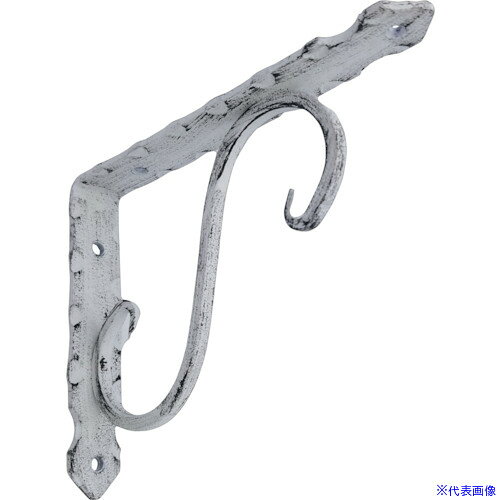 オレンジブック トラスコ中山　TRUSCOK.G.Y 鍛冶屋の棚受115×150 白 〔品番:KJW115〕[ 注番:3831755]特長●手間を惜しまないマイスターのこだわり品です。●ひとつひとつ手作りで製造された、アンティーク調の本格派...