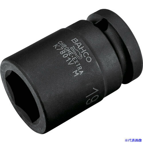 オレンジブック トラスコ中山　TRUSCOBAHCO インパクト用ソケット 1/2” 対辺寸法19mm 全長45mm 〔品番:K7801VM19〕[ 注番:3835011]特長●ボルトを面でとらえるバーコダイナミックドライブで、しっかり掴み...