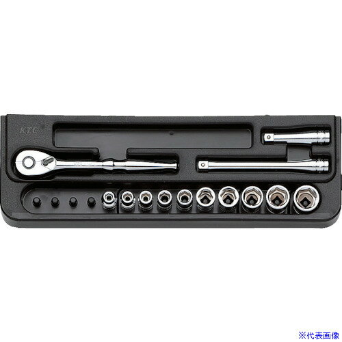 オレンジブック トラスコ中山　TRUSCOKTC 6.3sq.ソケットレンチセット(13点) 差込角1/4インチ 〔品番:TB210B〕[ 注番:3839192]特長●ユーザーニーズに合わせた入組内容、使い勝手を考えたレイアウトです。●トレ...