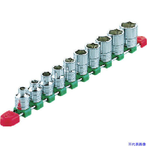 オレンジブック トラスコ中山　TRUSCOKTC 12.7sq.ソケットセット(10コ組) 差込角12.7mm 6角 〔品番:TB410E〕[ 注番:3839354]特長●KTC独自のパワーフィット形状を口径部と差込角の両方に採用しています...