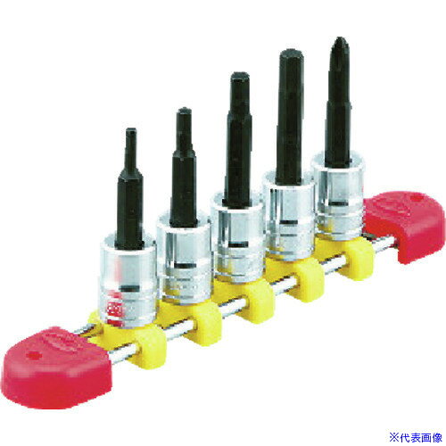 オレンジブック トラスコ中山　TRUSCOKTC 6.3sq.ヘキサゴンビットソケットセット[5コ組] 〔品番:TBT205H〕[ 注番:3839419]特長●ビット部は差込式で、交換が可能です。●差込角側は応力の集中を防ぐパワーフィット形...